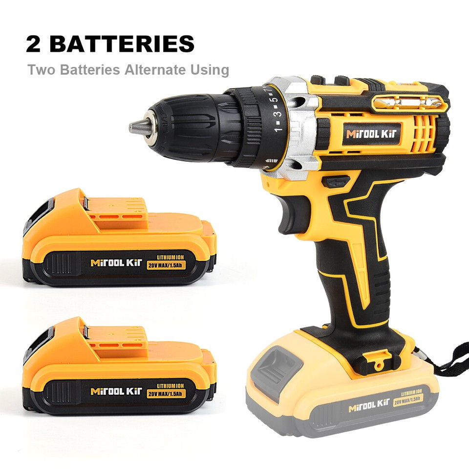 Electric Drill Power Tool Cordless Screwdriver Power Tools Drill Set W ...