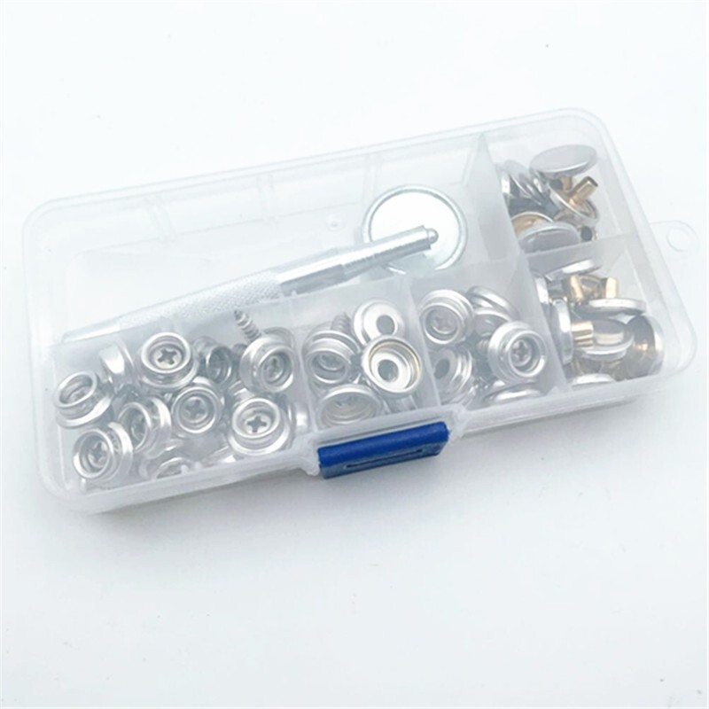 62PCS Stainless Steel Canvas to Screw Press Stud Snap Kit Boat Cover OZ ...