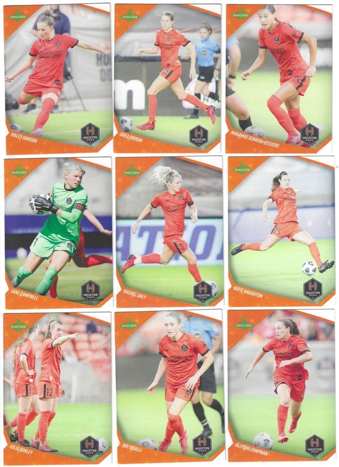 2022 PARKSIDE NWSL HOUSTON DASH TEAM SET (18 BASE CARDS) GAREIS ...