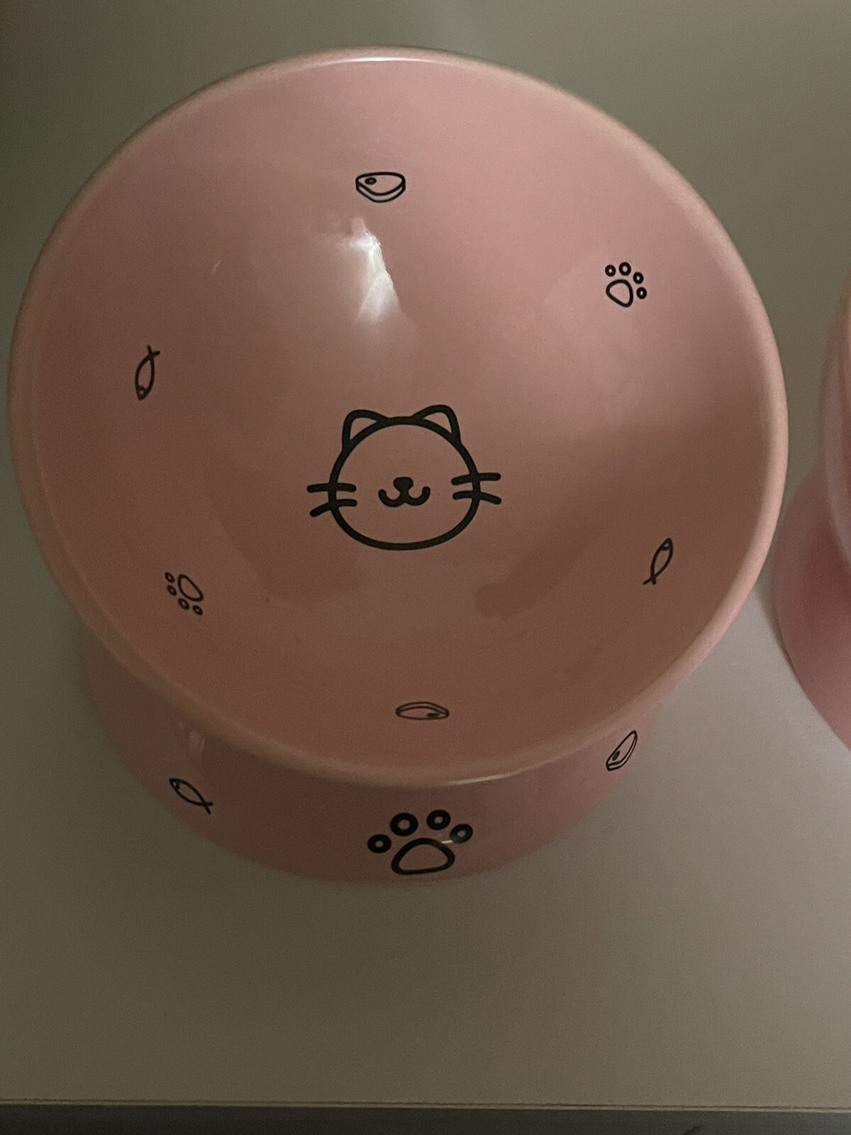 Pretty Pink Cat Bowl Set | eBay