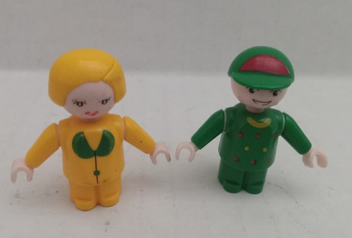 Brio Mini Figures - Man In Green, Woman In Yellow Lot Of 2 | eBay