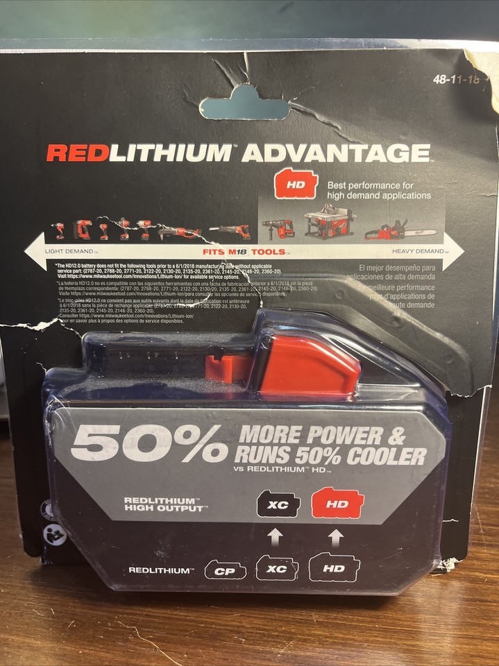 m18 red lithium battery hd 12 | eBay