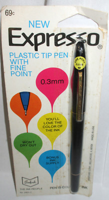 NIP Vintage Sanford's Expresso Pen Black .3mm (B17) | eBay