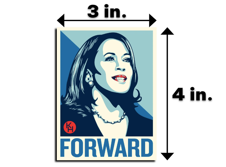 Kamala Harris FORWARD Sticker Art Obama Shepard Fairey Political ...