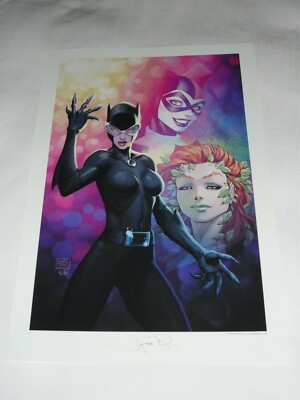 New Gotham Siren Art Print By Michael Turner Sign By Peter Steigerwald ...