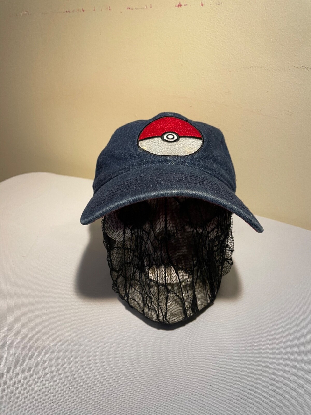 Pokemon - Pokeball - Brimmed Adjustable Cap Hat Blue … - Gem