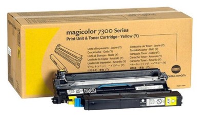 Original Drum + Toner Minolta MagiColor 7300 / Yellow 1710532-002 Print ...