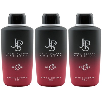 John Player Special JPS BE RED Shower Gel 3 x 500ml Bath & Gel | eBay