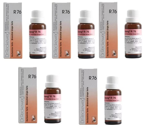 5xDr. Reckeweg R76 Drops 22ml | Bronchial Calm & Respiratory Wellness ...