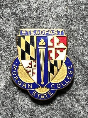 One Morgan State College "Steadfast" ROTC Pin | eBay