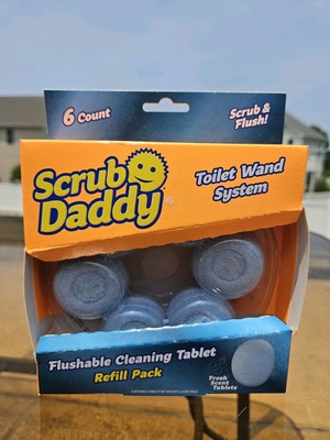 Scrub Daddy Toilet Wand System Refill 6 Tablets Flushable Dissolving ...