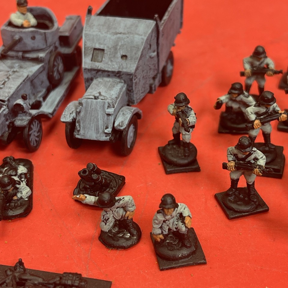 Painted WWII German Miniatures Lot – Infantry, Vehicles and Heavy ...