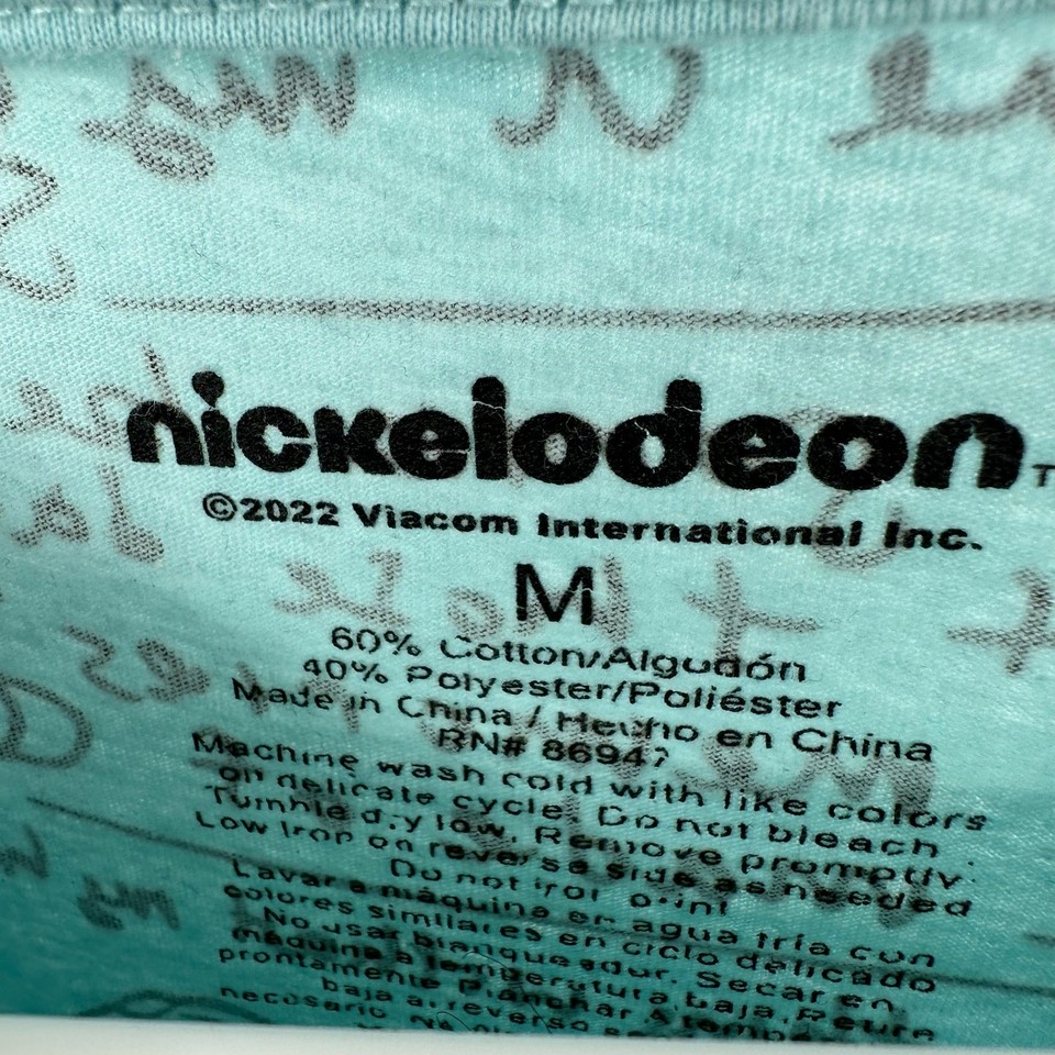 Hey Arnold nickelodeon size medium short sleeve t-shirt blue black ...