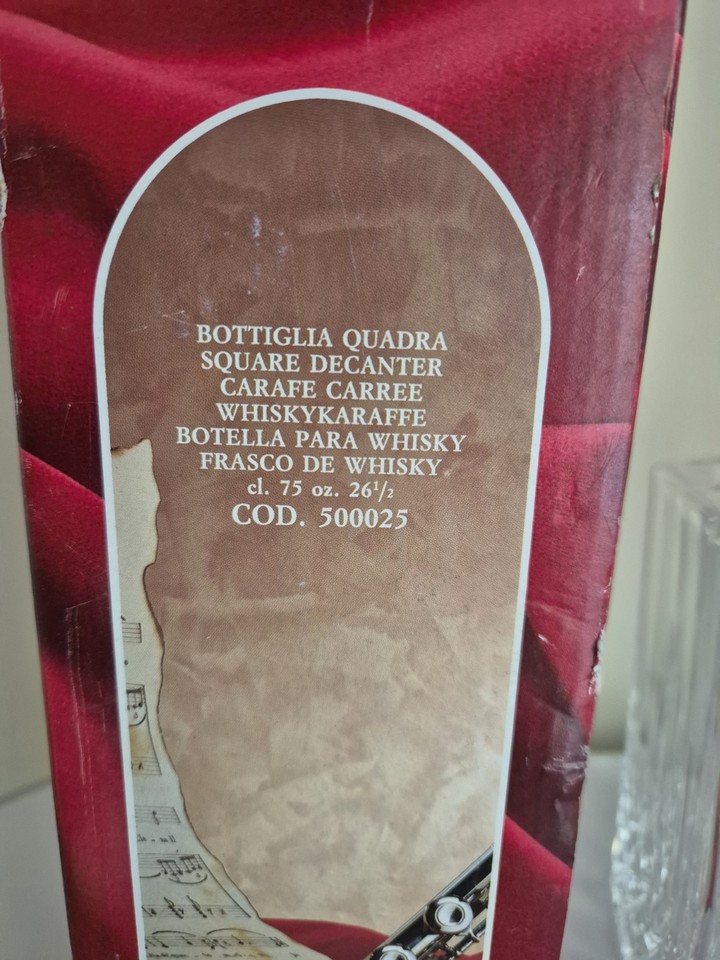 Royal Crystal Rock Opera Square Whisky Decanter 75cl | eBay UK
