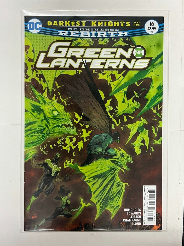 Green Lanterns #16 DC Rebirth 2017 Darkest Knights pt.1, Batman | Combined Shipp | eBay
