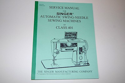 Complete, Full Edition, Service Manual on CD for Singer 401 401A Sewing ...