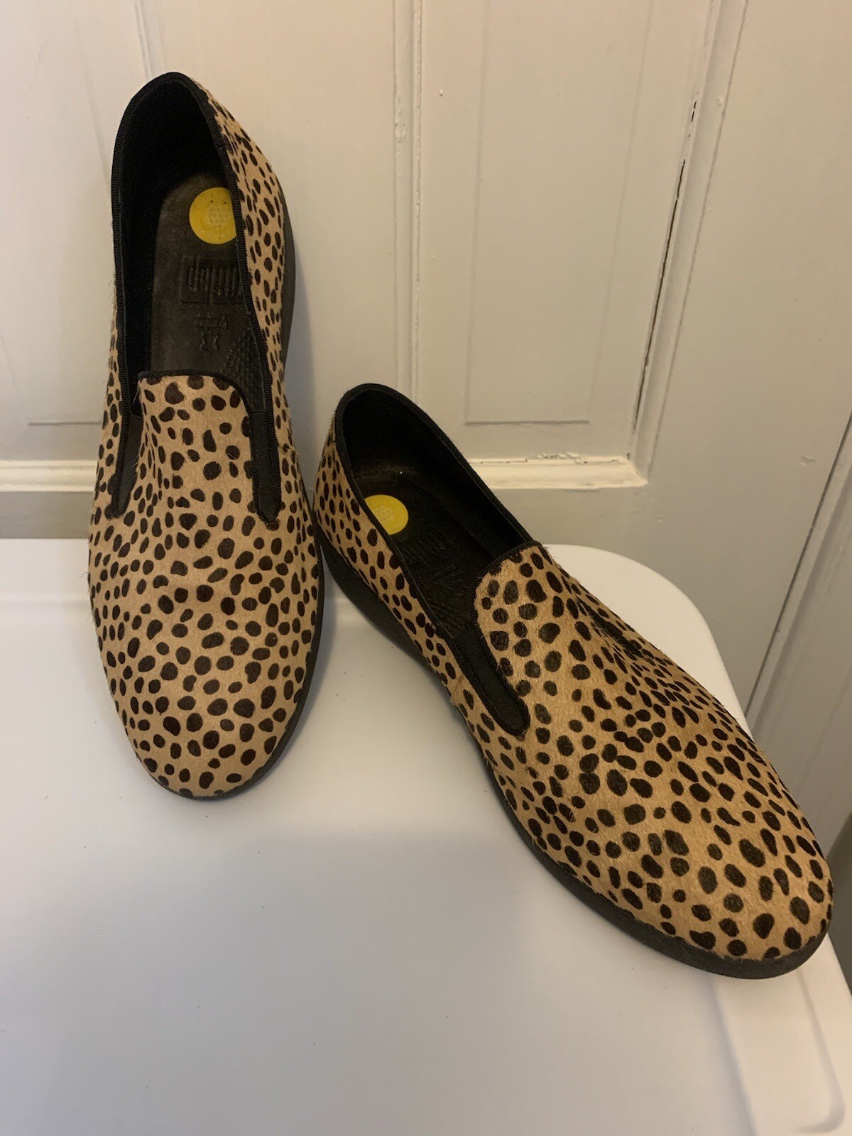 Fitflop Animal Print Calf Hair Slip On Women's Comfort Loafers Sz 42 ...