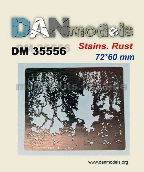 DAN 35556 Airbrush stains and rust stencil (72х60 mm) — photoetched set ...