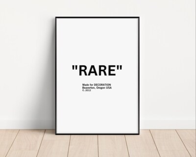 Rare Off White Quotes Hypebeast Wall Art Poster Premium Quality Choose ...