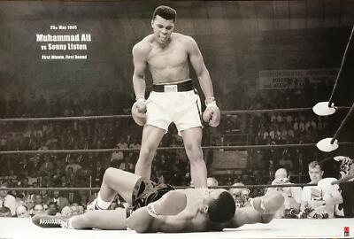 Muhammad Ali vs Sonny Liston First Minute First Round Horizontal Poster ...