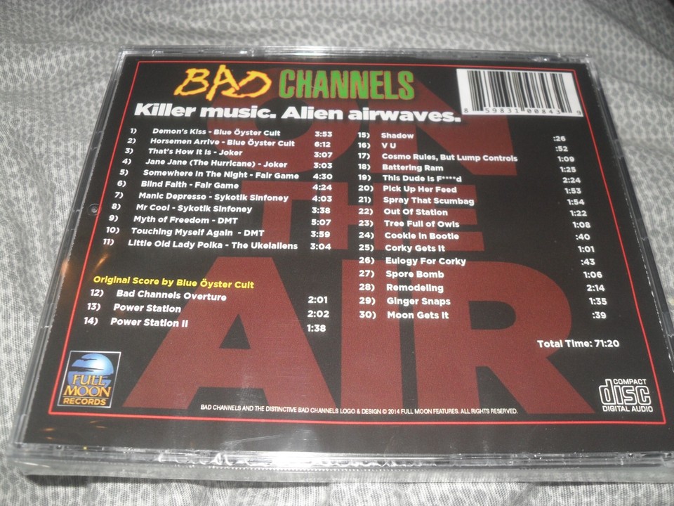 BLUE OYSTER CULT Bad Channels Soundtrack Official Full Moon BRAND NEW ...
