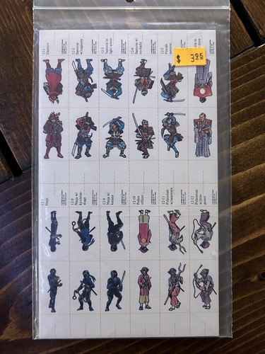 SJG CARDBOARD HEROES Set 9 Japanese Characters Steve Jackson Game GURPS ...