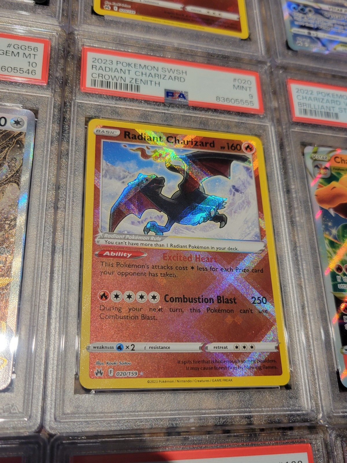 Radiant Charizard - Pokemon Crown Zenith #20 - Mint PSA 9 | eBay