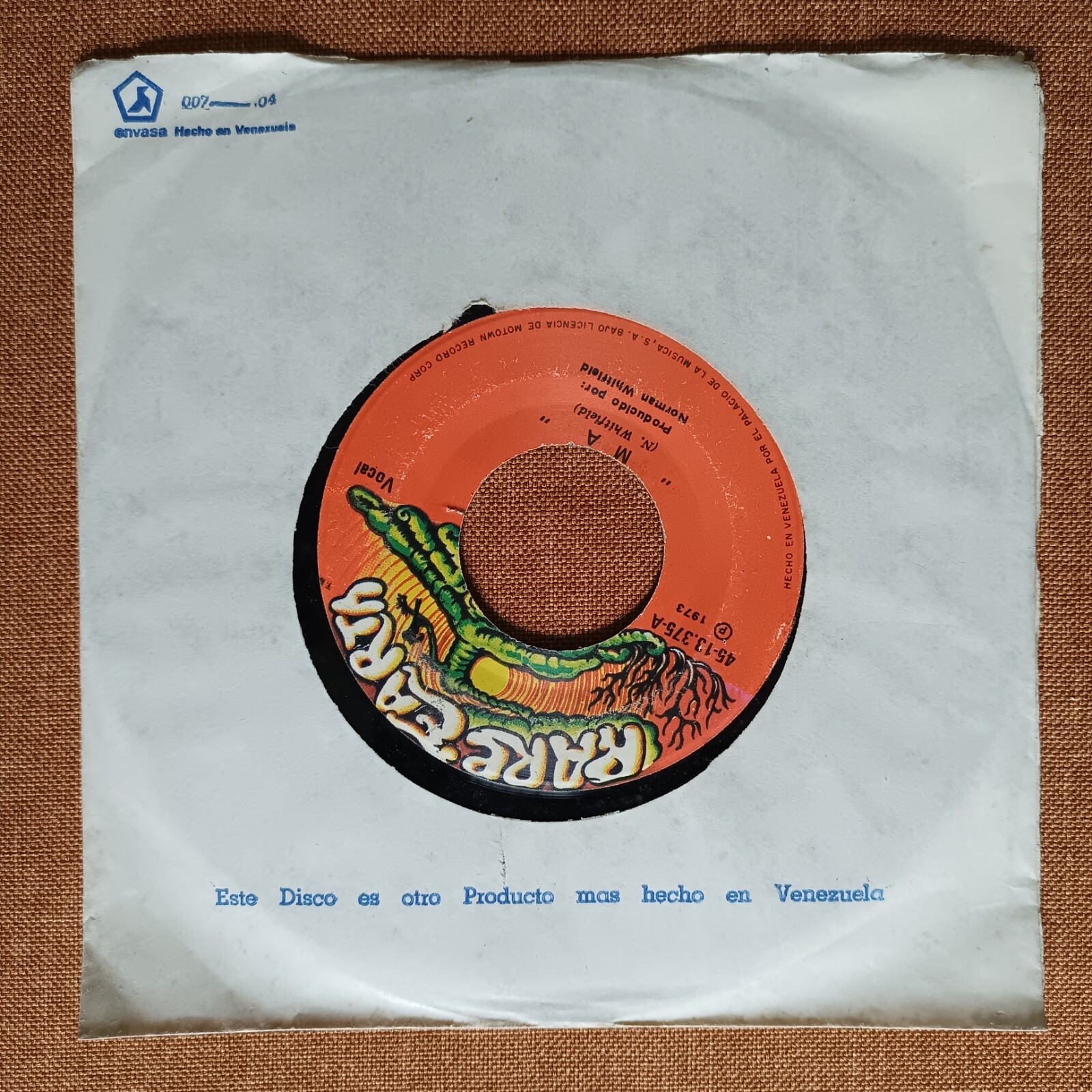 Rare Earth - Ma [1973] Vinyl 7" Single 45 RPM Electronic Funk Soul ...