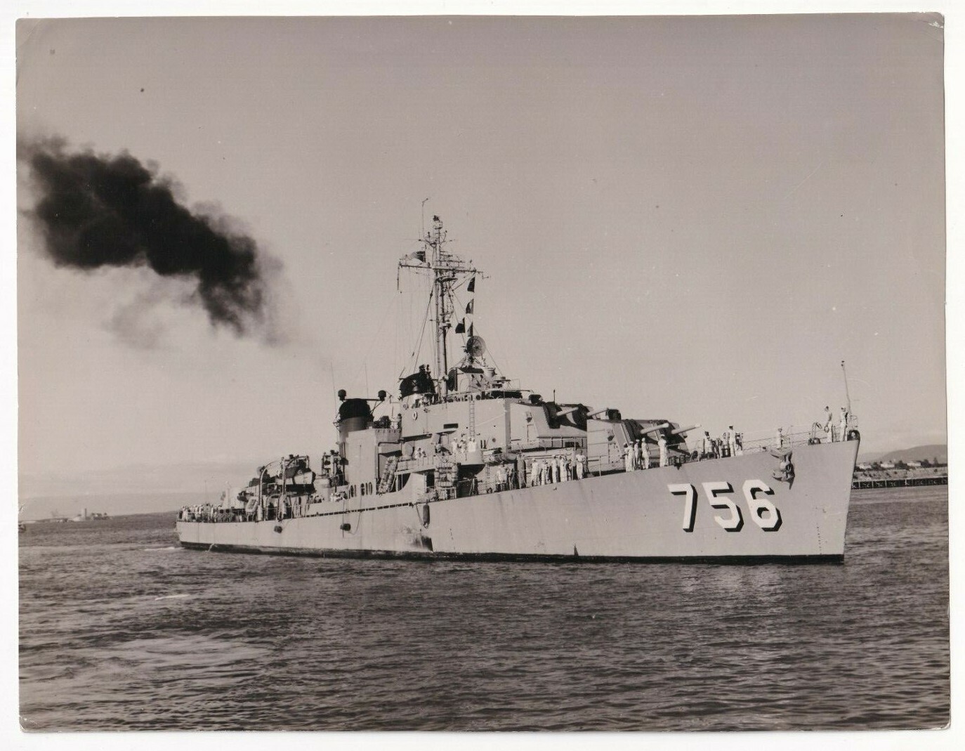 UNITED STATES NAVY DESTROYER USS BEATTY ( DD-756) ORIGINAL 1950s Photo ...