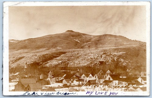 Postcard RPPC OR Lakeview Oregon City View P4N | eBay