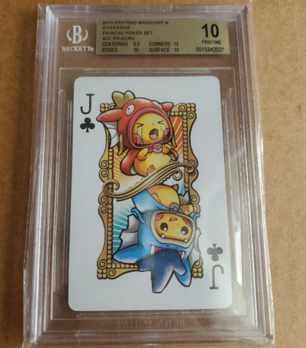 BGS10 2015 POKEMON PRETEND MAGIKARP & GYARADOS PIKACHU JACK OF SPADES ...
