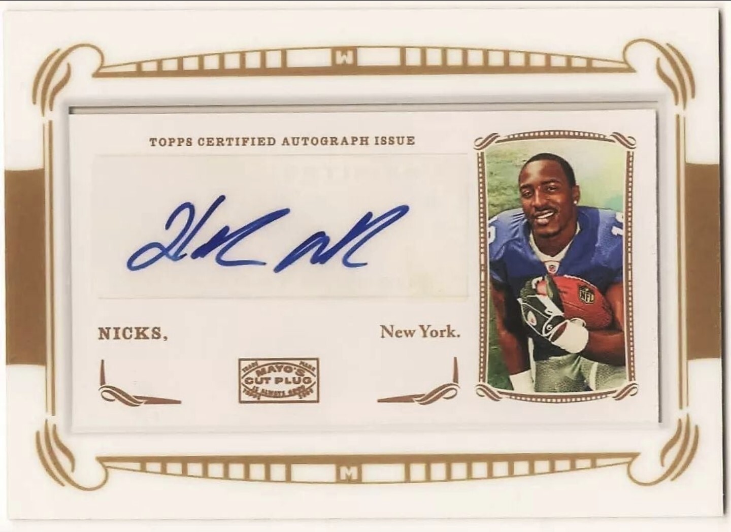 2009 Topps Mayo Hakeem Nicks Rookie Autograph Card | eBay