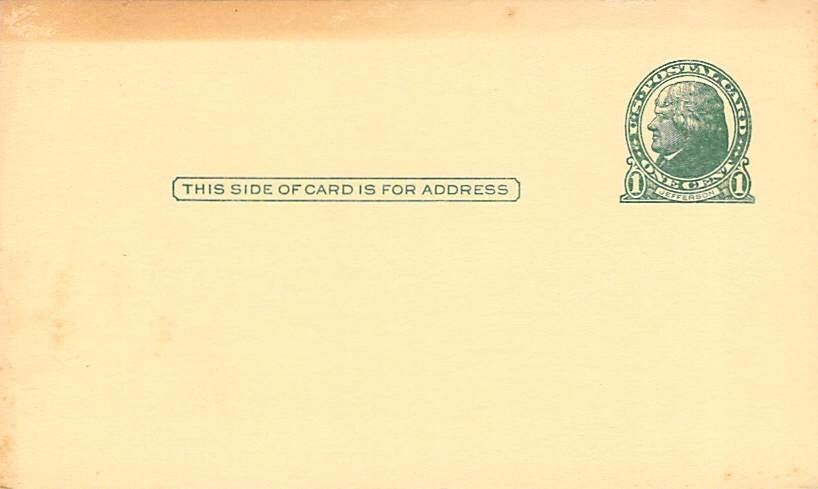 US Postal Prepaid 1 cent Postcard Vtg Unused M24 | eBay