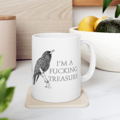 Rude Starling Mug European Starling Funny Rude Vulgar Bird Gift Swear ...