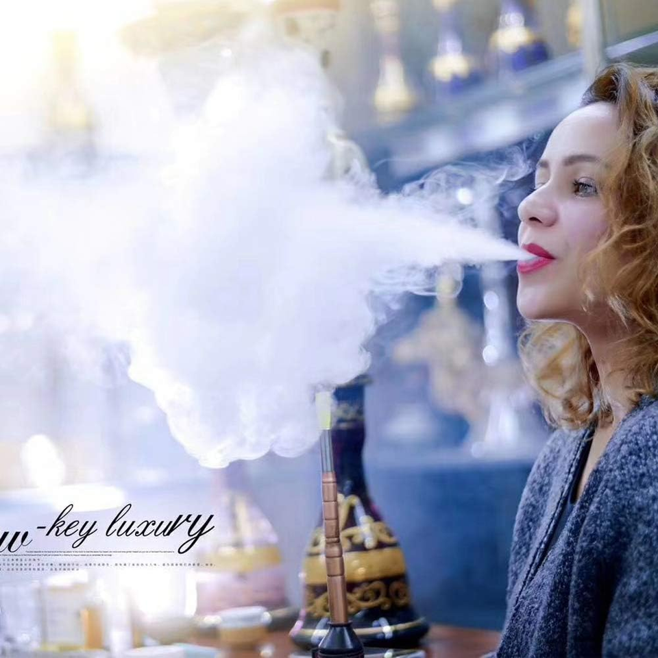 Hookah Hose Shisha Washable Soft Touch Rubber Handle Metal Alloy Tip ...