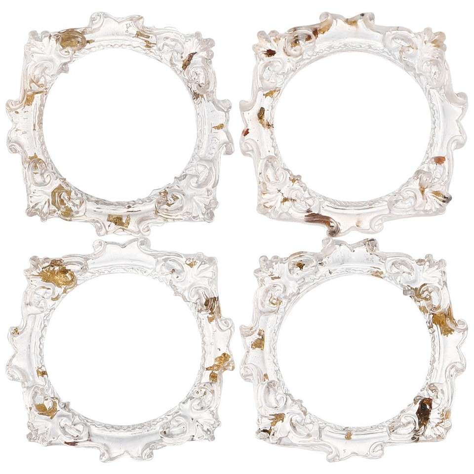 4pcs Miniature Photo Frames Small Frame Prop Resin Jewelry Display ...