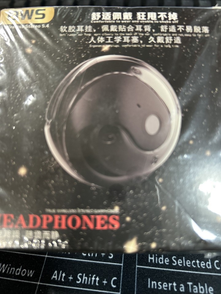 X15 Pro Miniso Over Ear Bluetooth 5.4 earbuds OWS Wireless Stereo Black ...