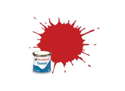 Humbrol 14ml Italian Red Gloss Enamel Paint | eBay