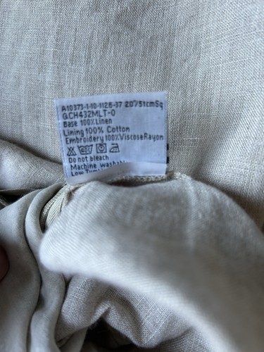 OKA Kabibi Shell Cushion Covers X2 Grey/Blue | eBay