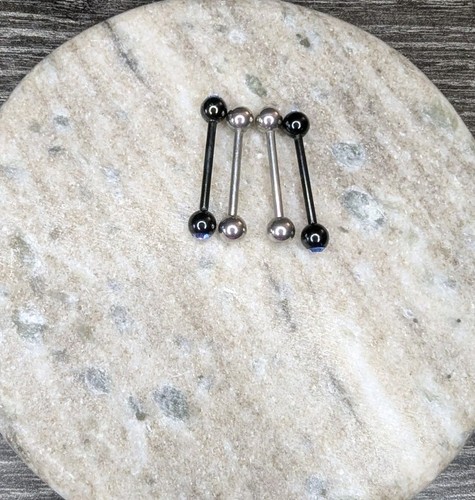 Tongue Rings 4 Pieces Tounge Barbells Body Piercing Jewelry Blue | eBay