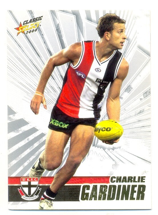 2008 AFL SELECT CLASSIC COMMON CARD #127 Charlie Gardiner - St Kilda ...