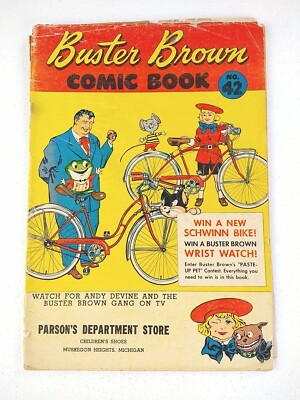 Buster Brown Comic Book #42 (1956) Parson's Dept Store Promo Issue ...