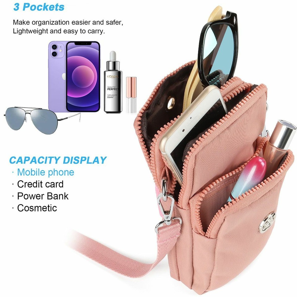 Women Cross-body Small Cell Phone Handbag Case Shoulder Bag Pouch Purse ...