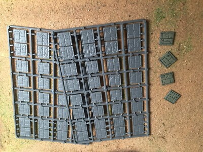 Renedra Ltd Generic Scenery & Bases 20 x 20mm Paved Textured Bases 64 ...