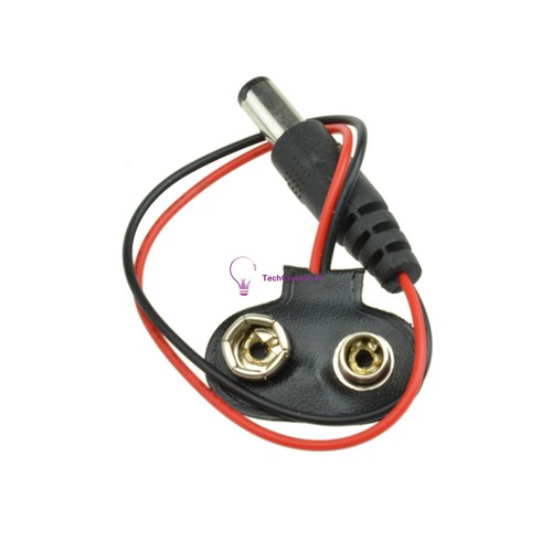 5 PCS 9V DC T type Battery Power Cable Barrel Jack Connector For ...
