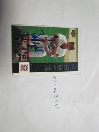 2002 Upper Deck Brandon Watson signed baseball Card | eBay