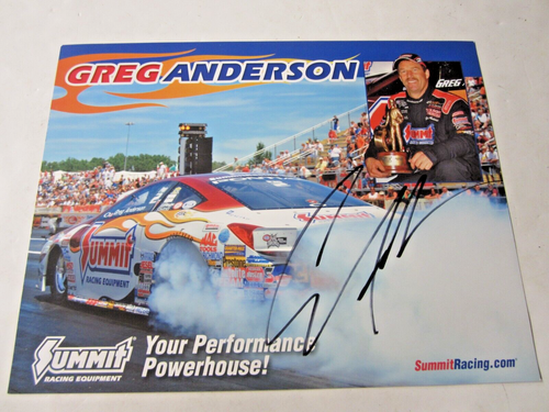 NHRA 10 Autographed Greg Anderson #2 Pontiac Pro/Stock Drag Racing ...