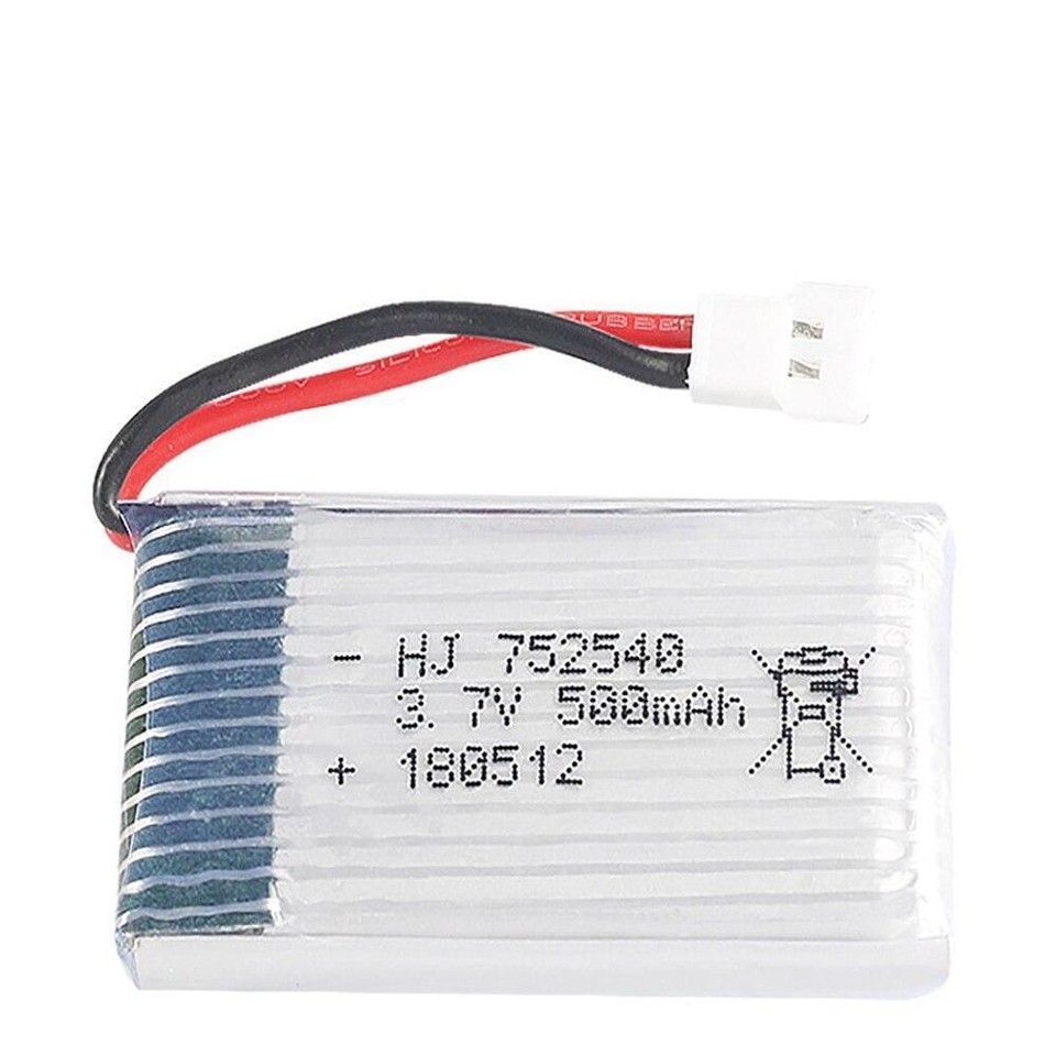 752540 3.7v 500mah Lipo Battery With Charger for Syma X5c X5sw M68 ...