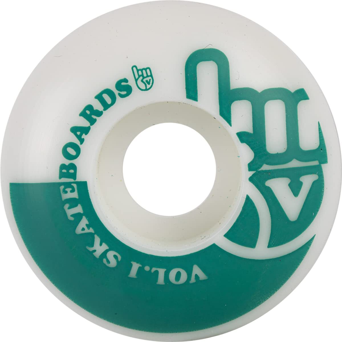 Vol.1 No.1 52mm White/Teal Skateboard Wheels (Set of 4) | eBay