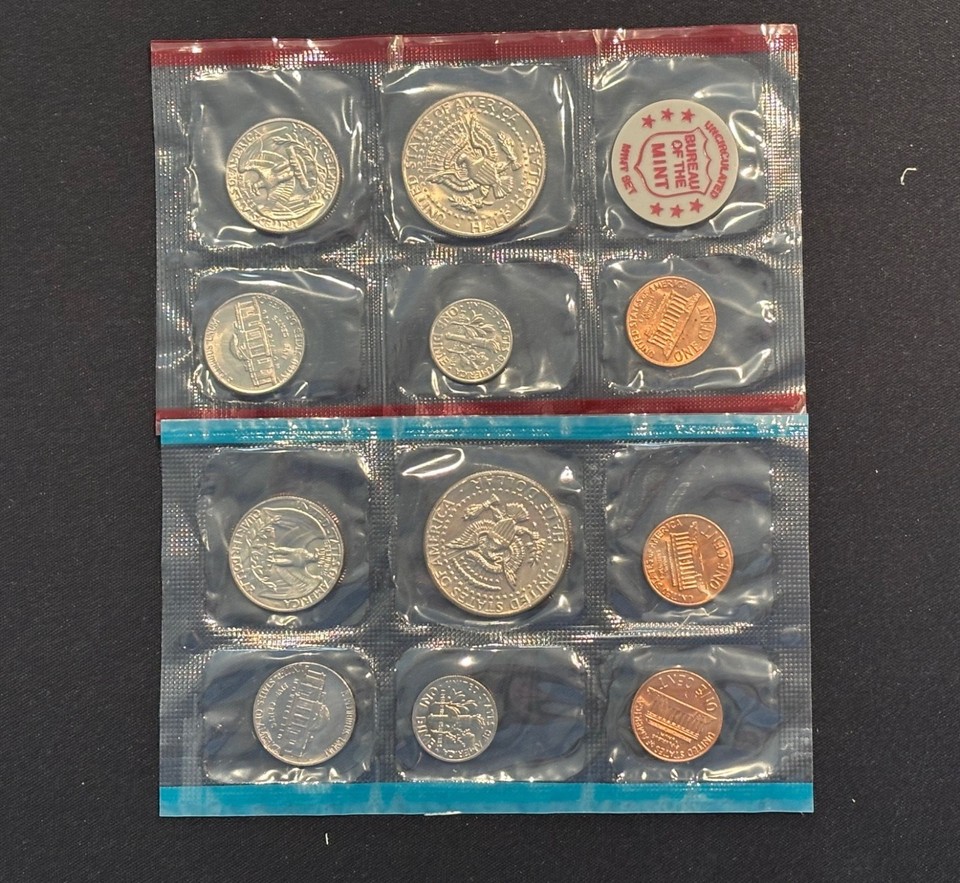 1971 Uncirculated Coin Set U.S Mint Original Government Package | eBay